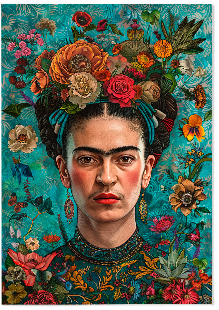 Frida Kahlo Portrait | Mid-Century Modern Wall Art – Posterist