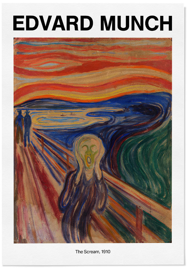 Edvard Munch 'The Scream' Art Print | Expressionist Wall Art – Posterist