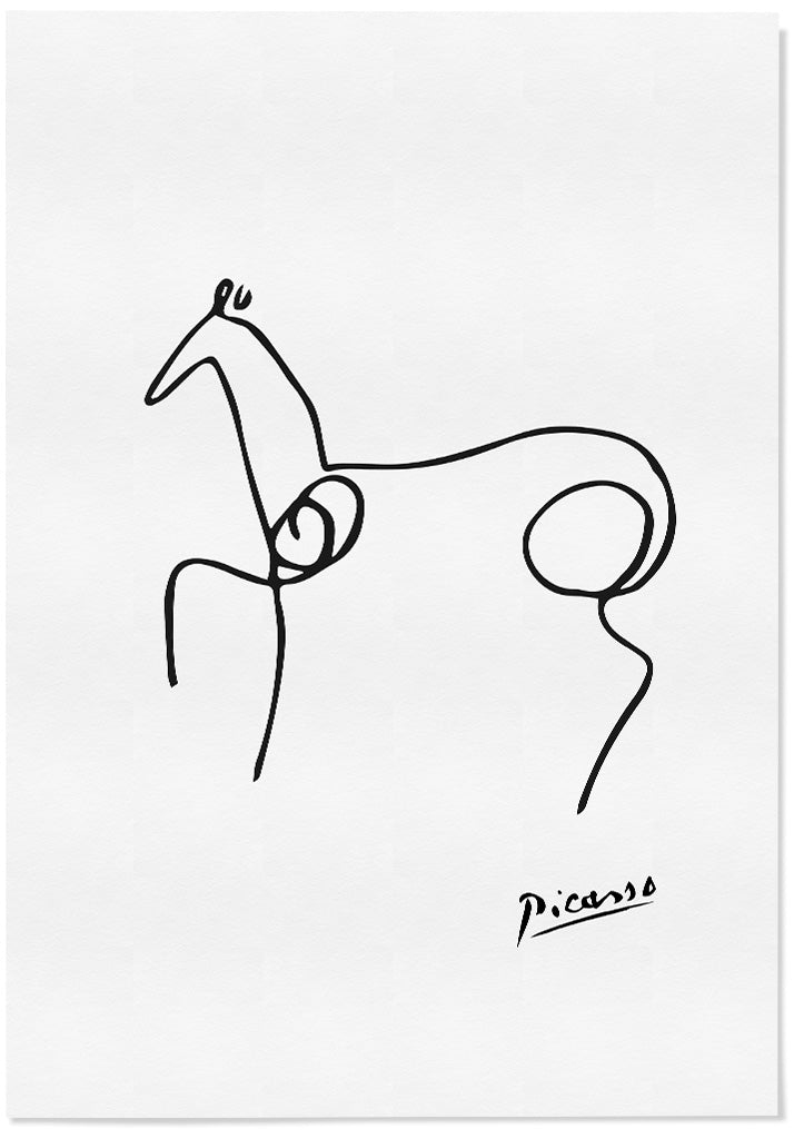 Picasso Animal Sketch Pablo Picasso's Continuous Line Wire Sculpted
