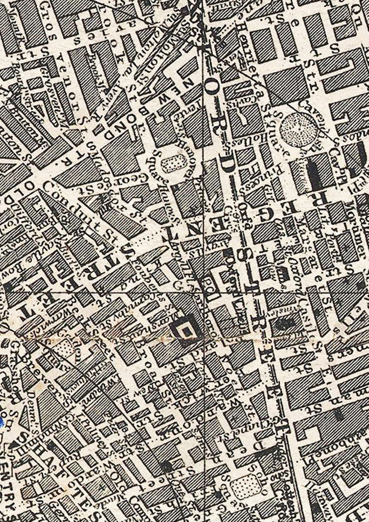 Bacon's Portable Map 1899 Reproduction | Vintage History Maps – Posterist