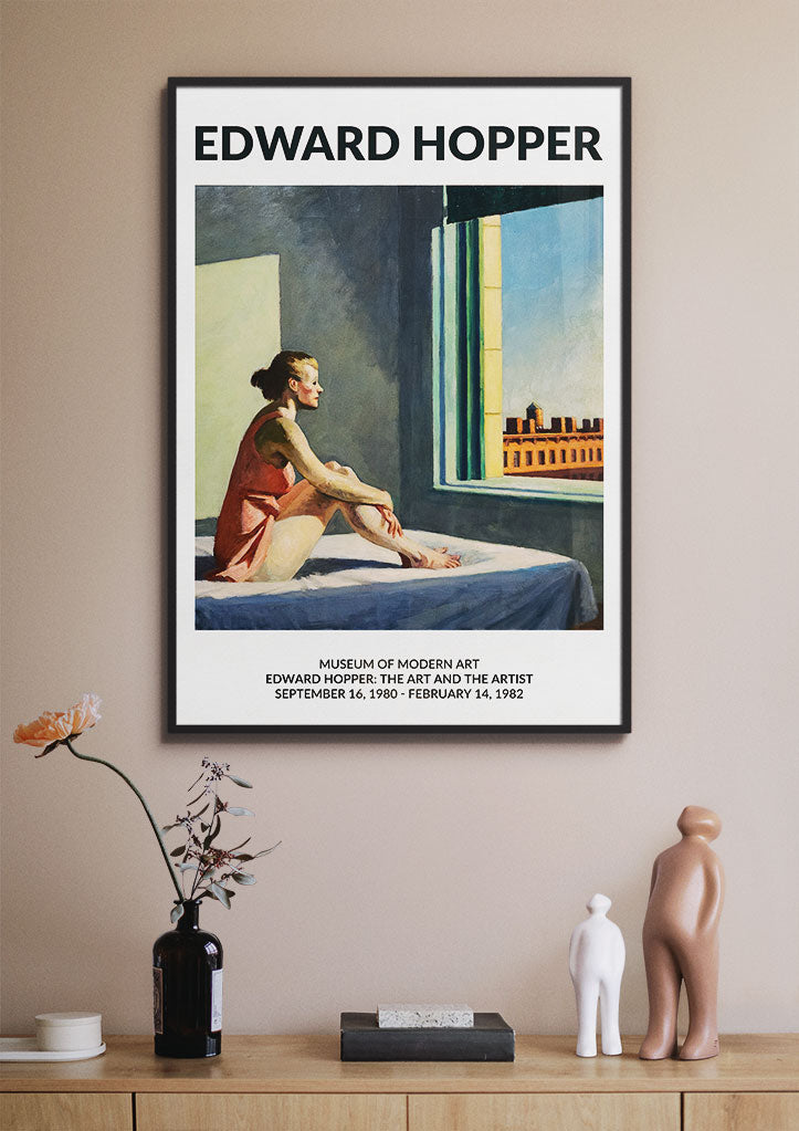 Edward Hopper Exhibition Poster | The Morning Sun Painting – Posterist