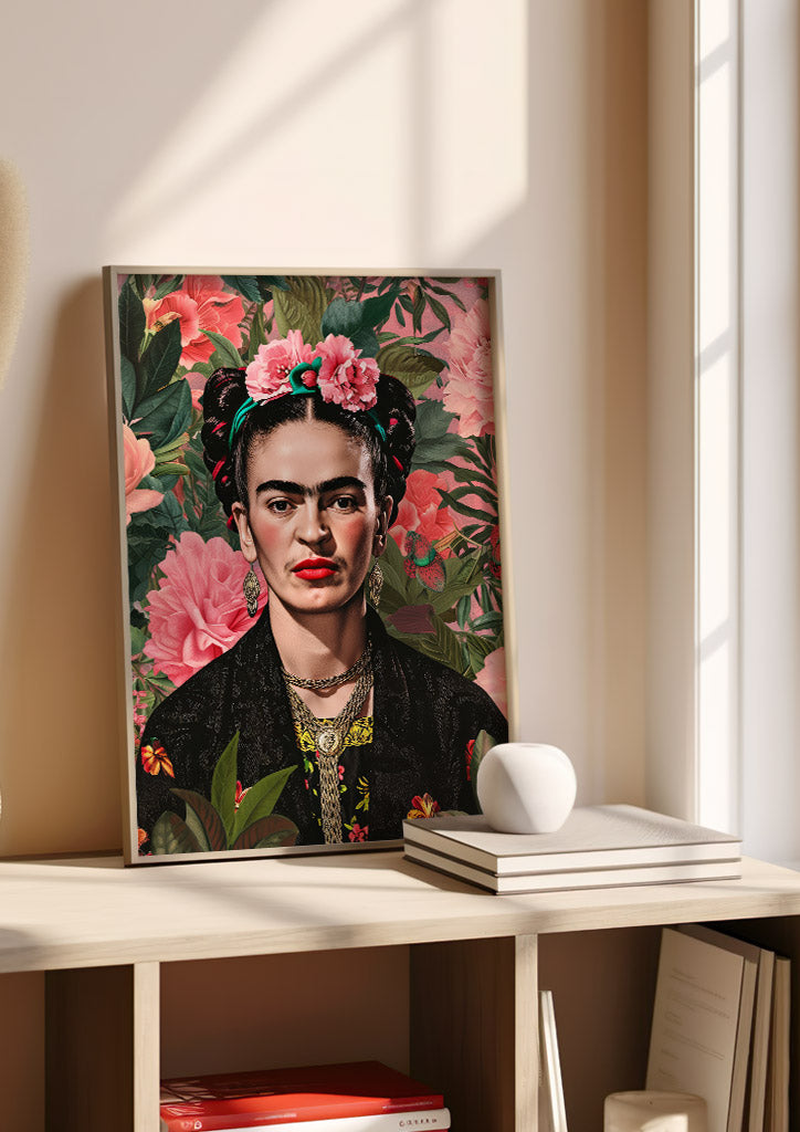 Frida Kahlo Portrait Poster | Mid-Century Modern Wall Art – Posterist