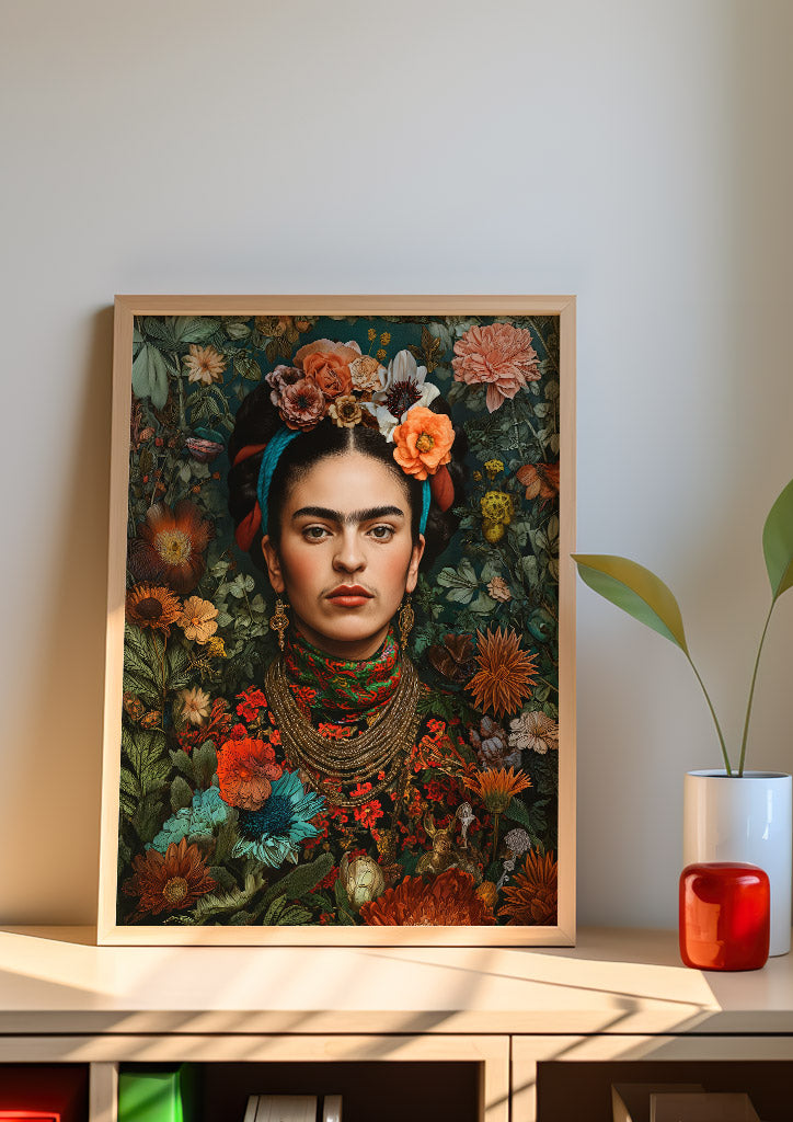 Frida Kahlo Portrait | Mid-Century Modern Wall Art – Posterist