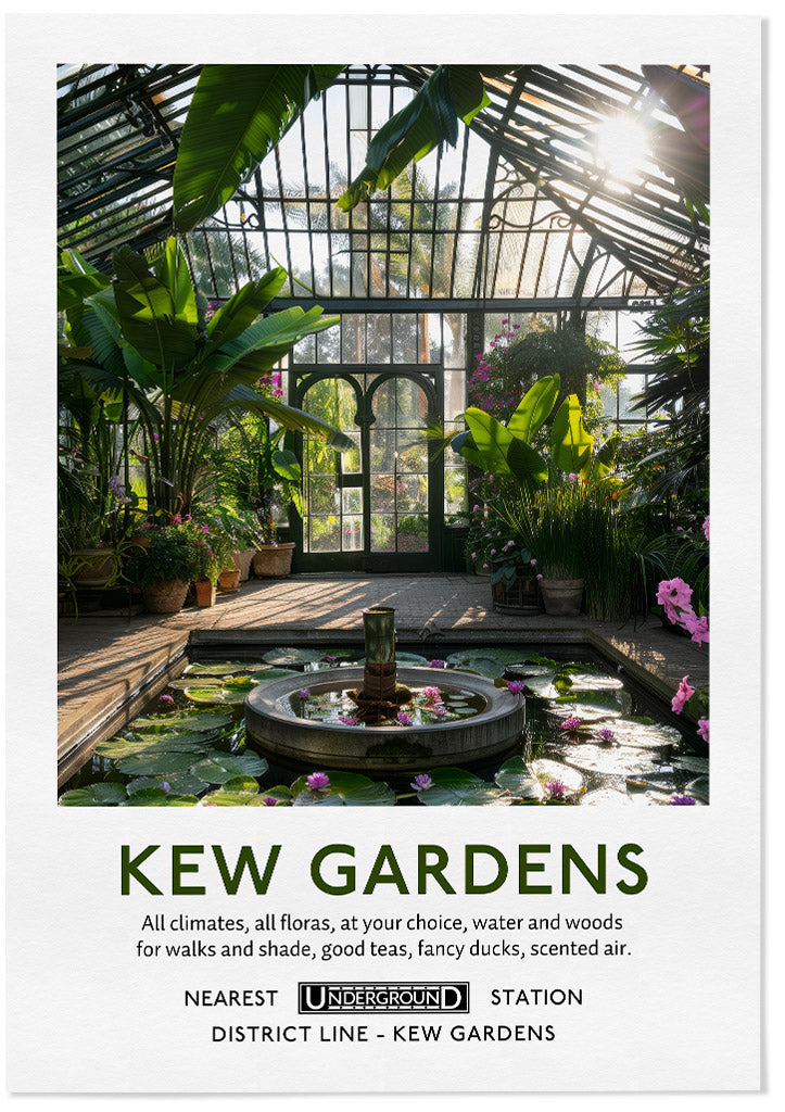 Kew Gardens Poster | Vintage Travel Posters London England – Posterist