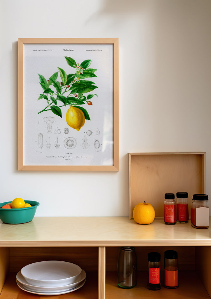 Vintage Lemon Print to Decorate Your Kitchen – Posterist