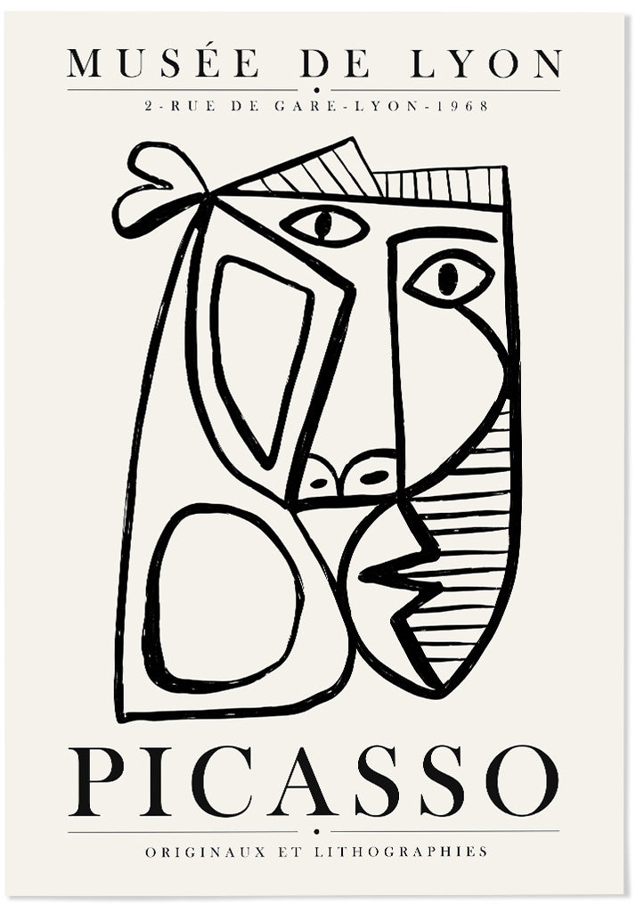 Picasso Line Drawings | Modern Exhibition Posters – Posterist