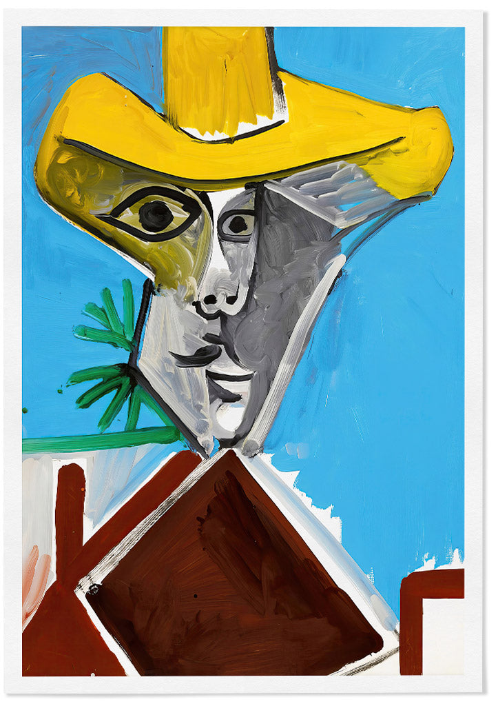 Pablo Picasso 'Head of a Man' Art Print | Modern Art Posters – Posterist