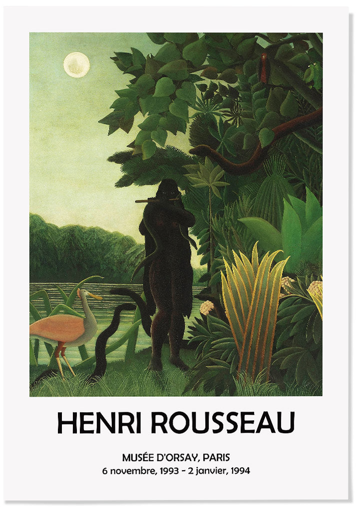Henri Rousseau Prints & Posters | The Snake Charmer – Posterist