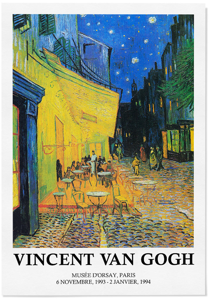 Vincent van Gogh Café Terrace at Night | Art Prints and Posters – Posterist