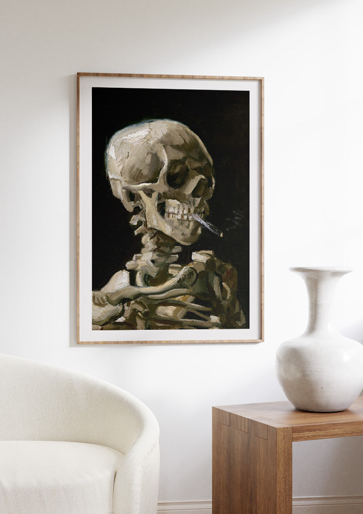 Vincent van Gogh | Skull of a Skeleton with Burning Cigarette – Posterist
