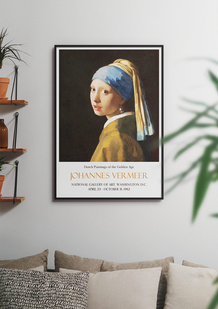 Girl With A Pearl Earring | Vintage Exhibition Posters – Posterist
