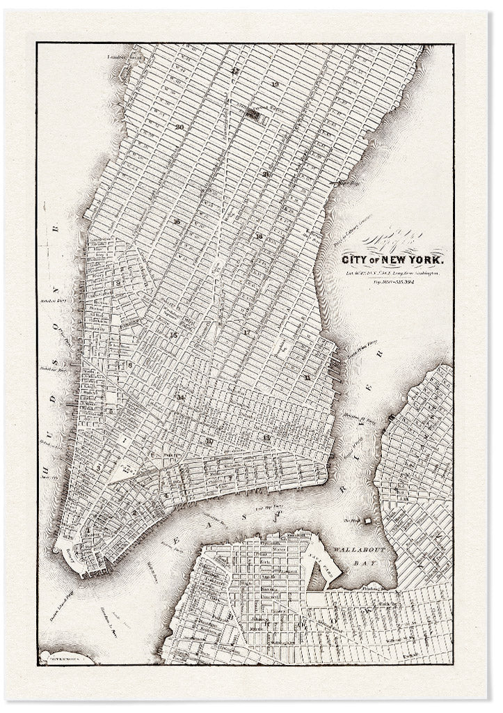 VIntage Map of New York City | High Quality Reproductions – Posterist