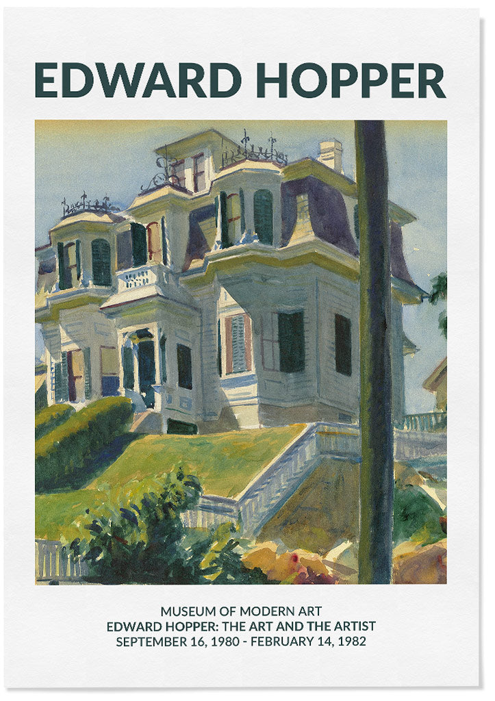 Edward Hopper Print | Mid-Century Modern Exhibition Poster – Posterist