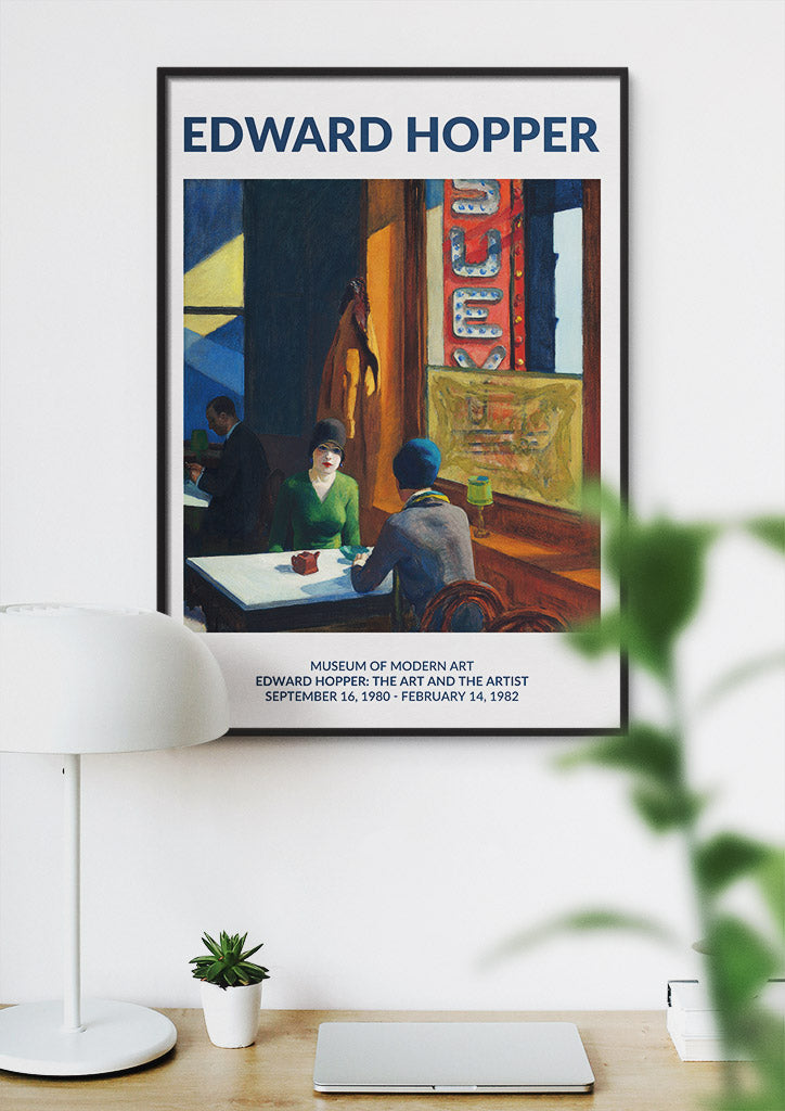 Edward Hopper Art Print | Chop Suey Exhibition Poster – Posterist