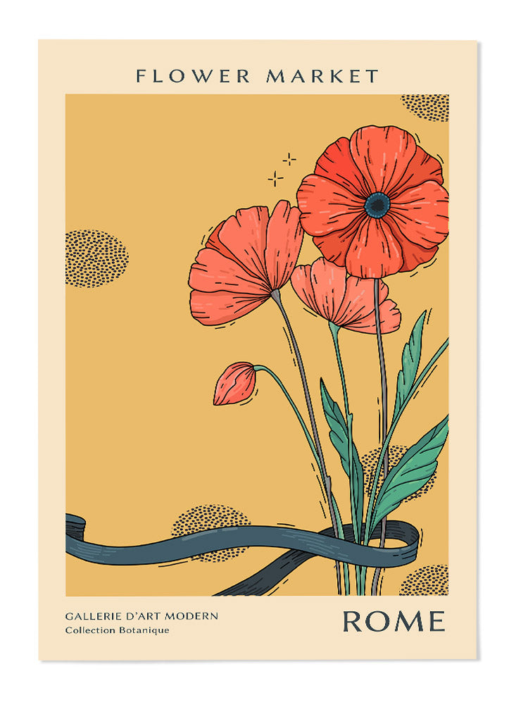 Rome Flower Market Poster - Order Online Now – Posterist