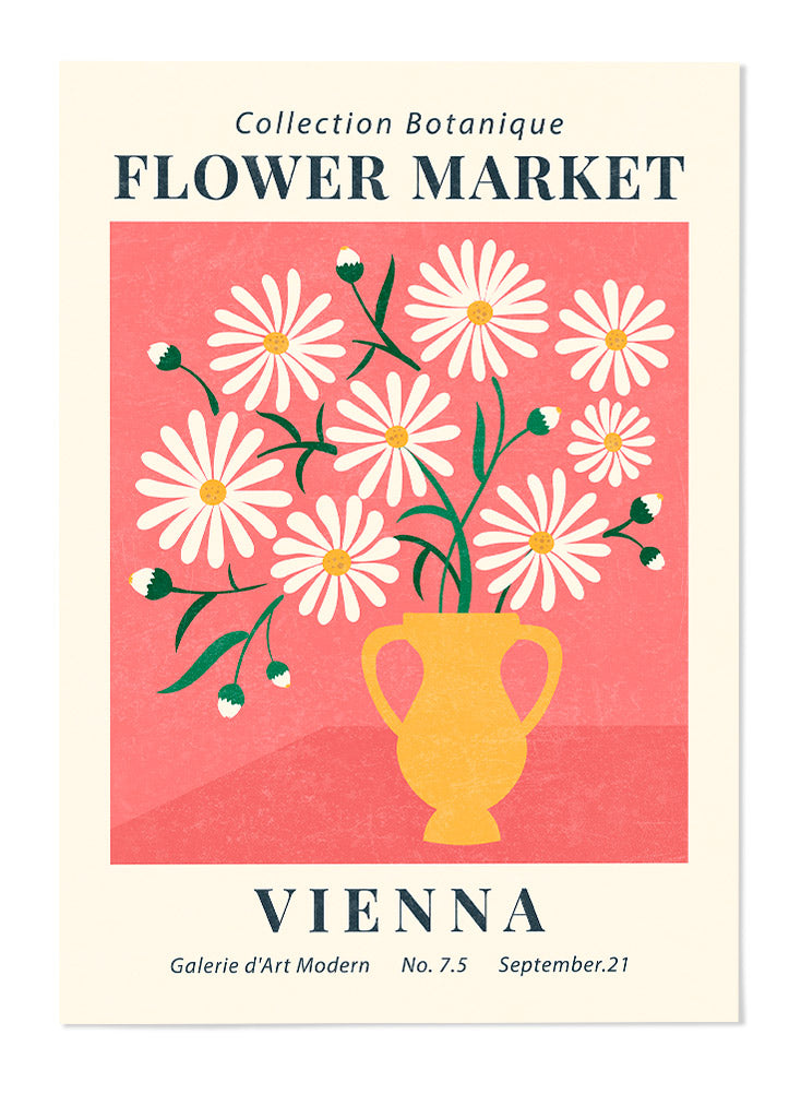 Flower Market Vienna | Austria Travel Poster – Posterist