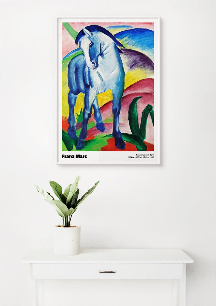 Franz Marc Blue Horse Exhibition Poster | Modern Wall Art – Posterist