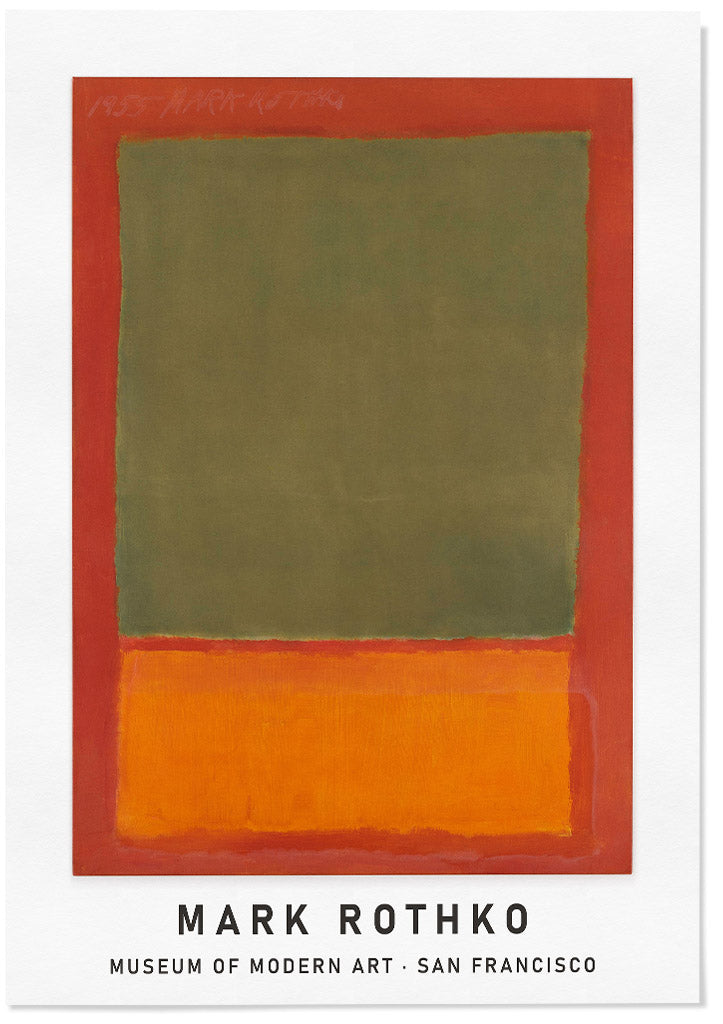 Mark Rothko Exhibition Poster | Mid Century Modern Wall Art – Posterist