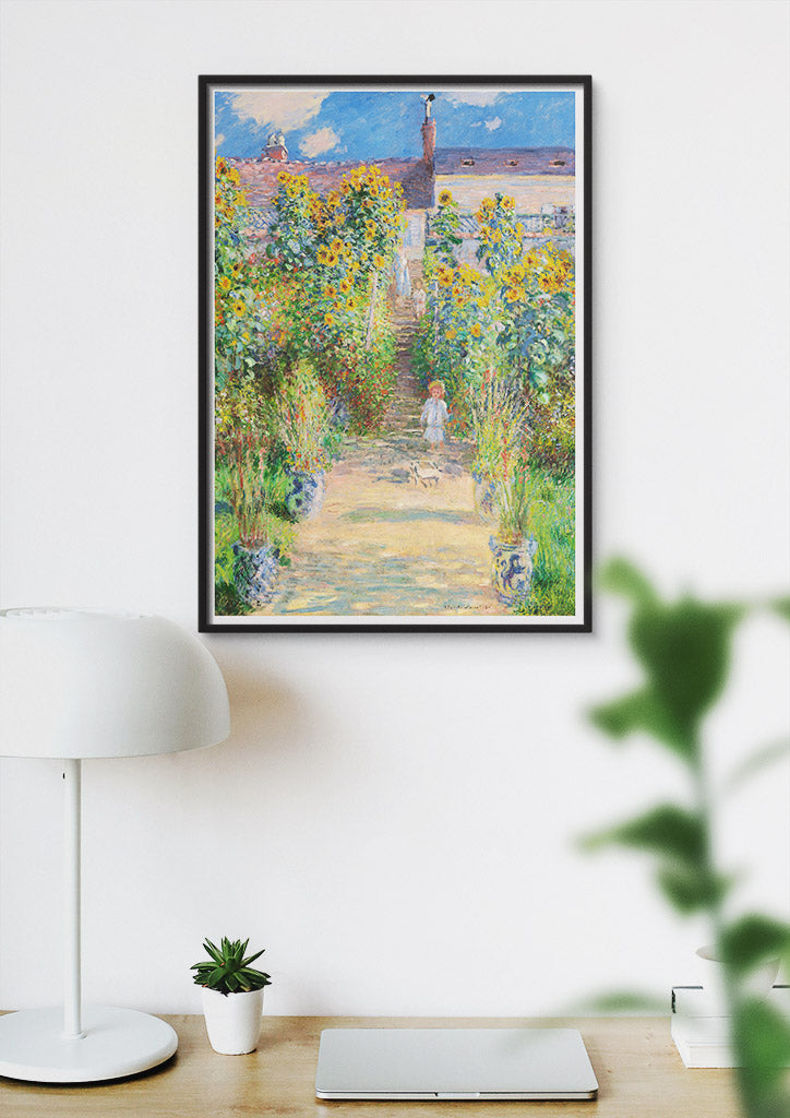 Claude Monet Art Prints | The Artist's Garden at Vétheuil – Posterist
