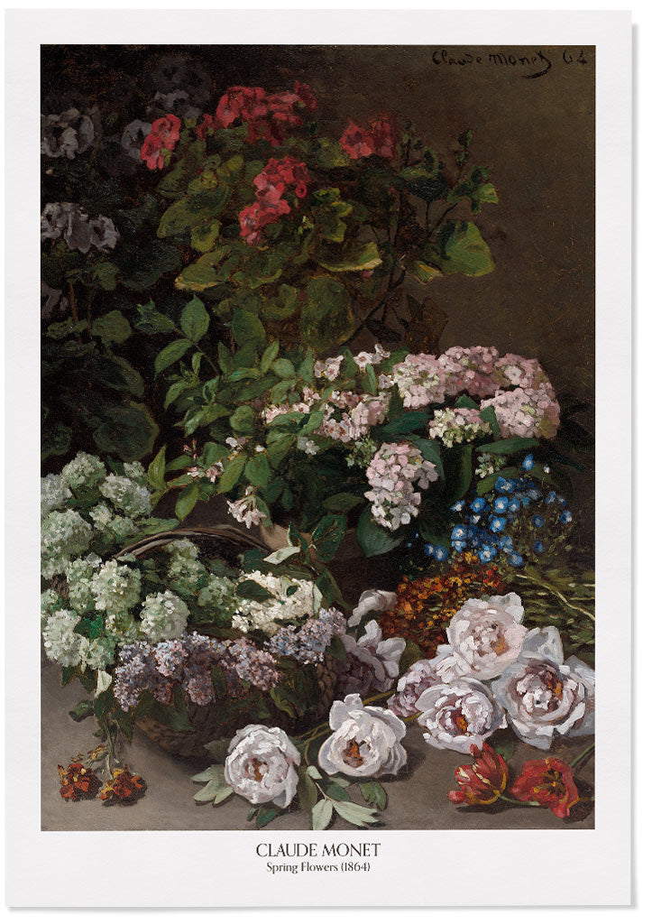 Claude Monet Wall Art Prints & Posters | Spring Flowers Painting ...