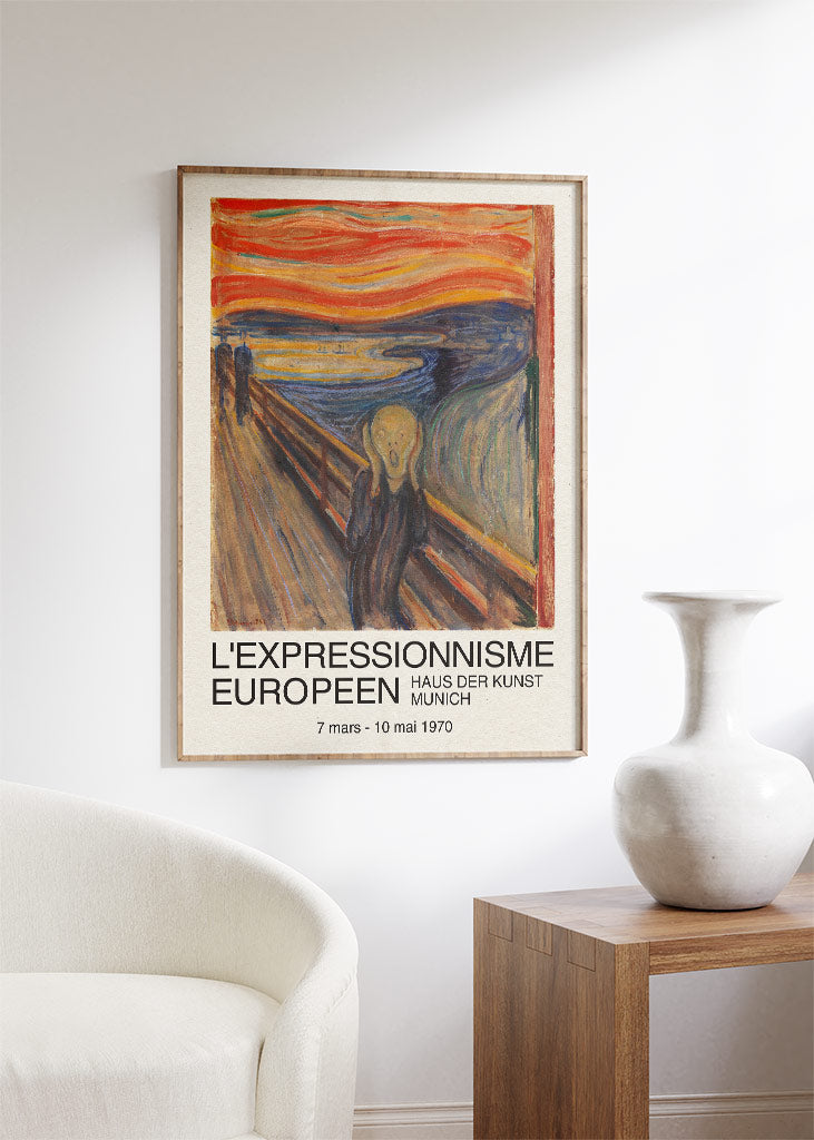 Edvard Munch Exhibition Poster | The Scream Painting – Posterist