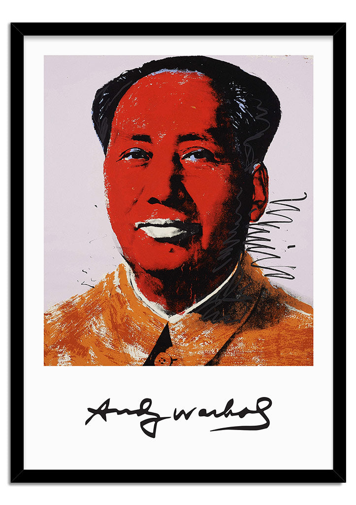 Andy Warhol Art Print | Modern Abstract Portrait of Mao – Posterist