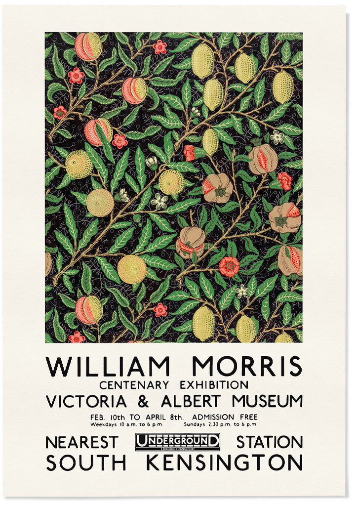William Morris | Fruit Pattern Exhibition Poster – Posterist